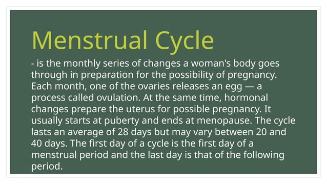 FEEDBACK MECHANISMS INVOLVED IN REGULATING PROCESSES IN THE FEMALE ...