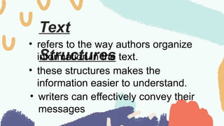 text structures_definition, narrative, compare and contrast, cause and ...