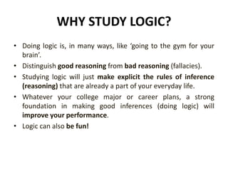 Week 2-4 Logic.pdf Introduction to Western Philosophy | PDF