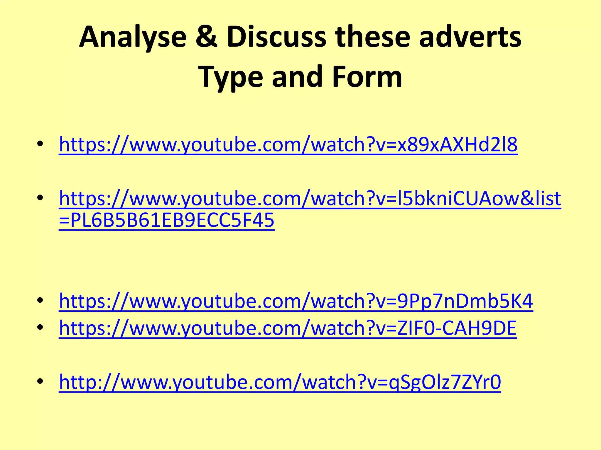 Week 2 advertising narrative styles | PPT