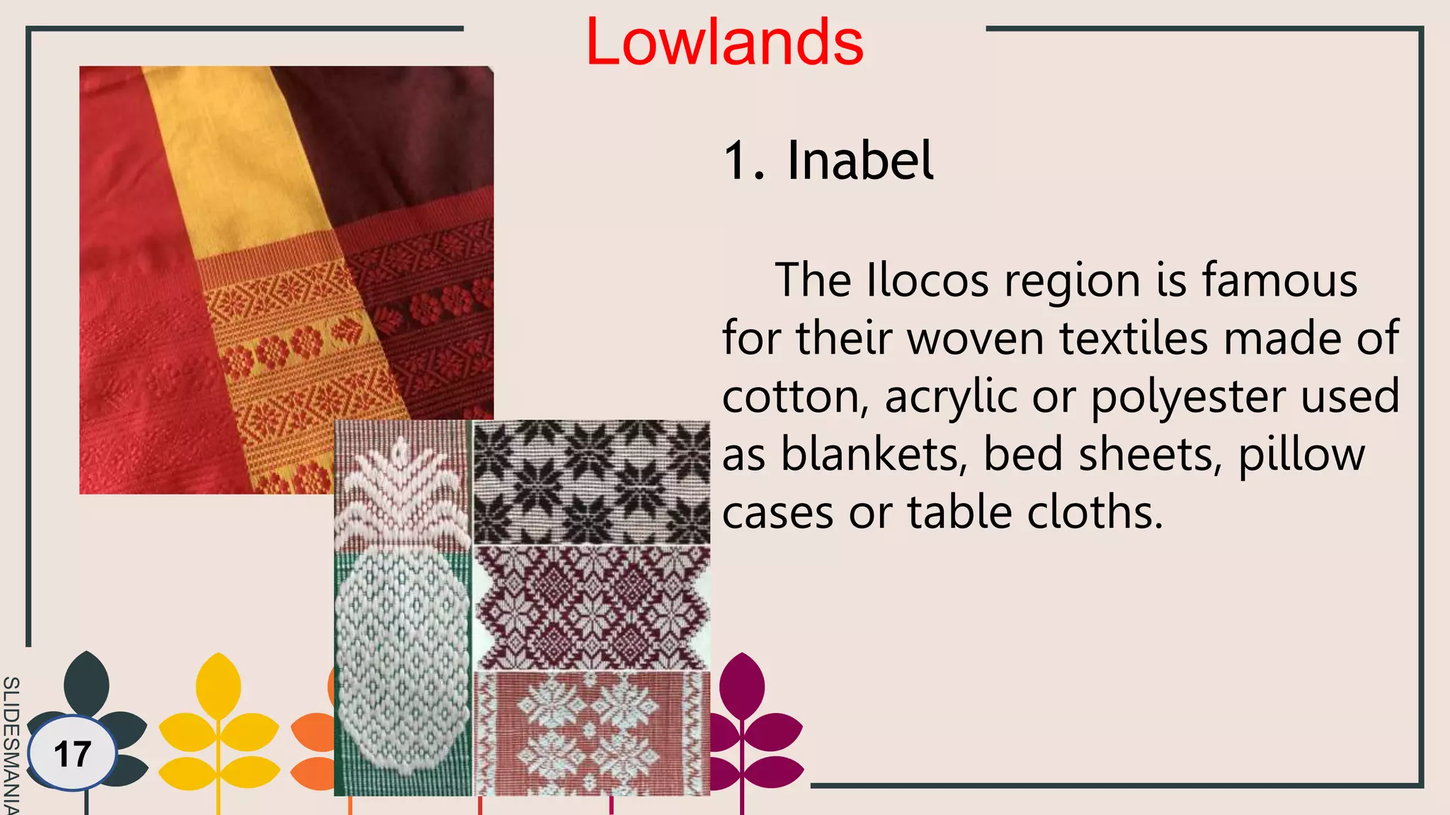 Attire, Fabric and Tapestries in Luzon | PPTX