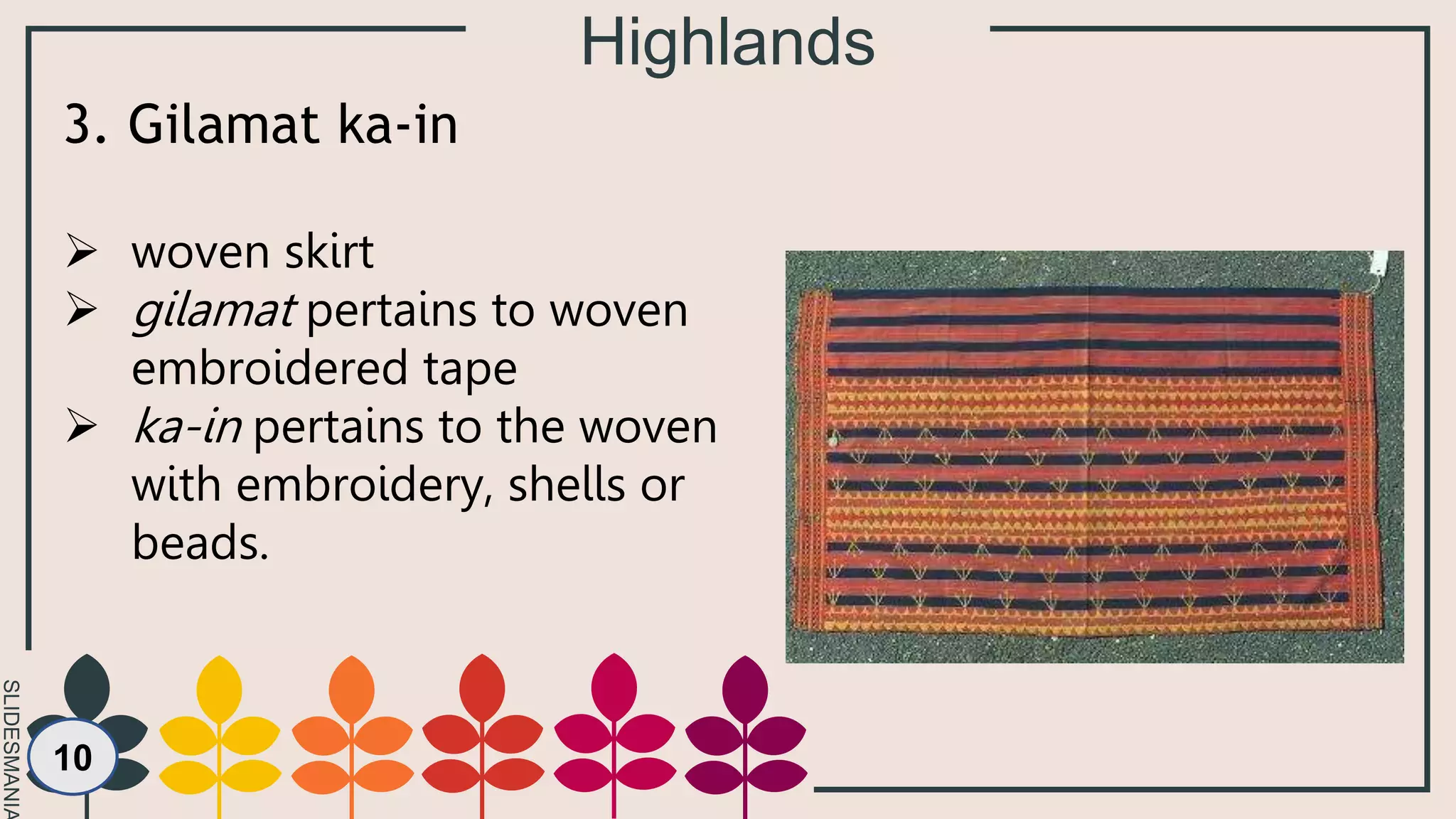 Attire, Fabric and Tapestries in Luzon | PPTX