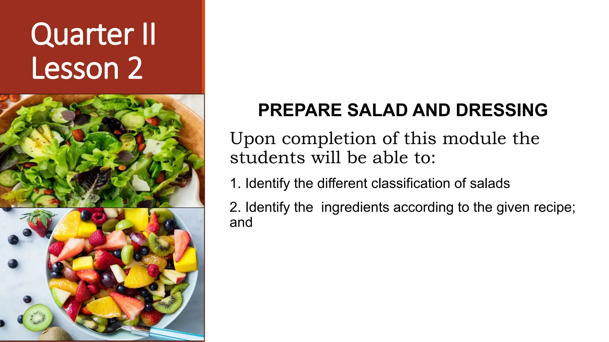 week 2- CLASSIFICATION OF salad according to ingredients.pptx