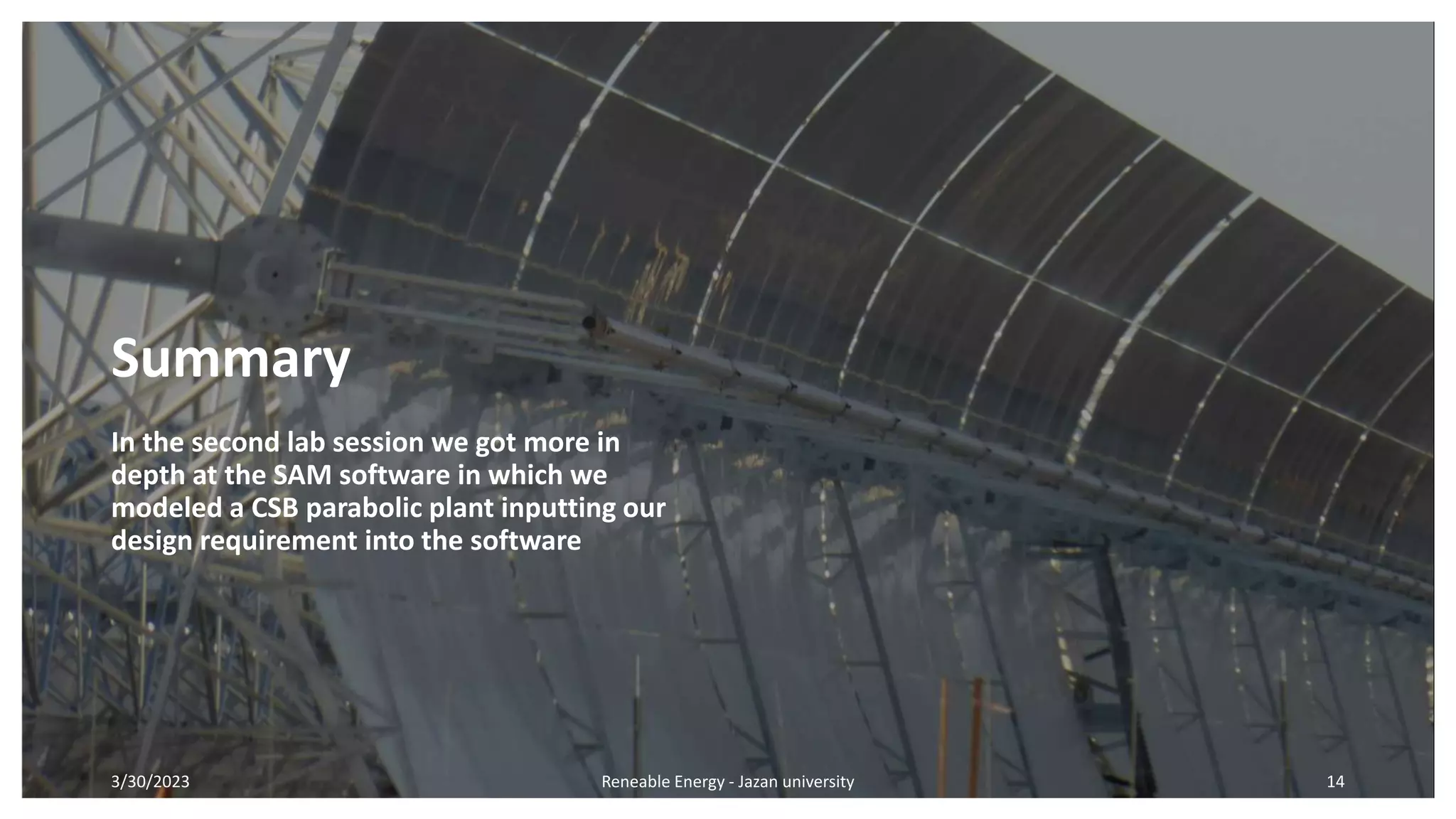 SAM - CSP plant modeling | PPT