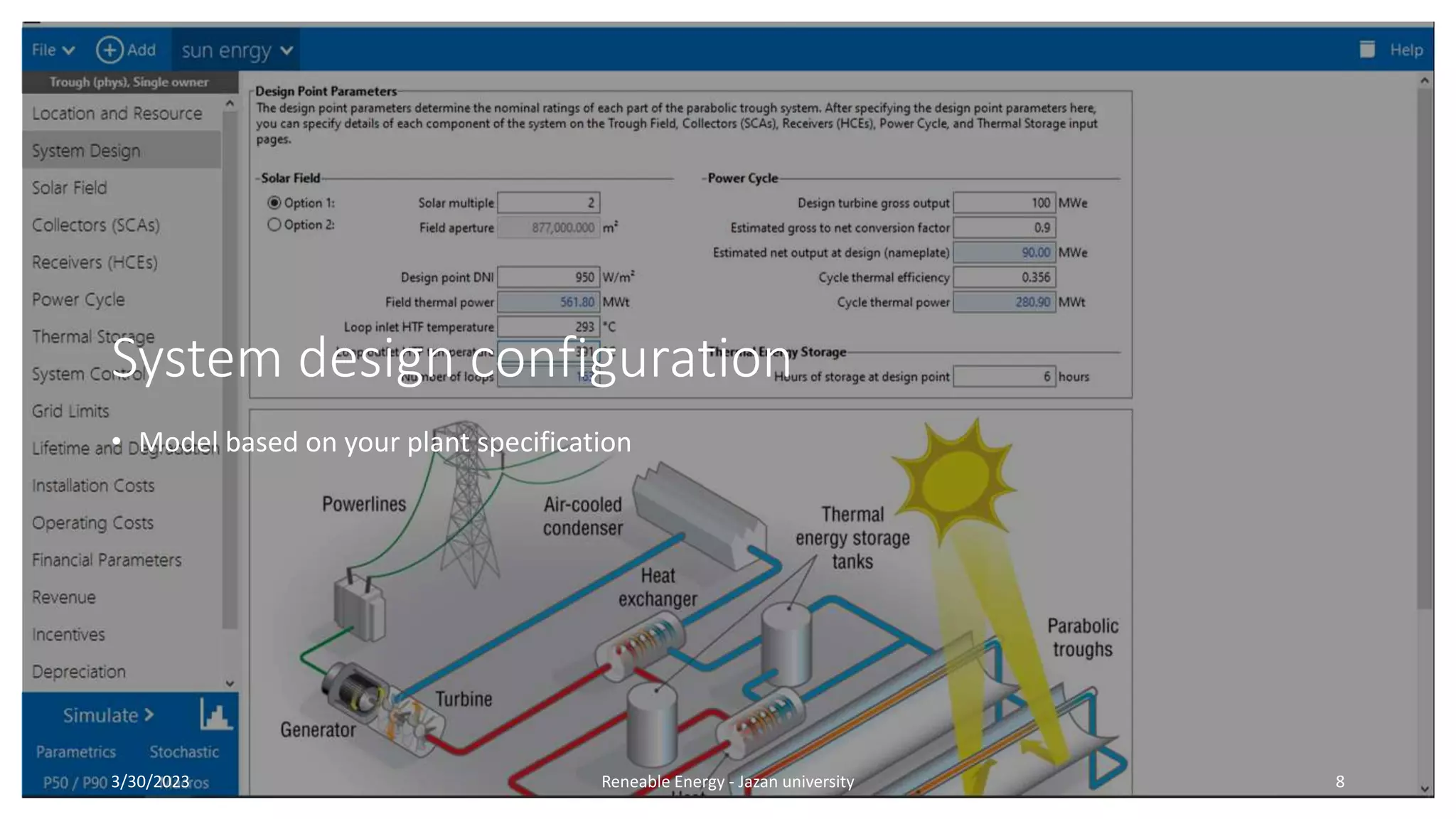 SAM - CSP plant modeling | PPTX