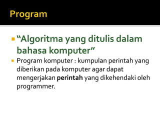dasar-pemrograman-algoritma-flowchart | PPTX