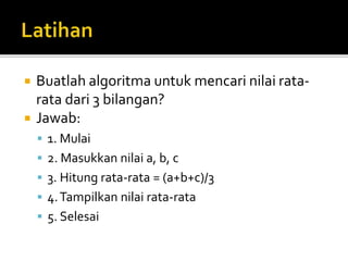 dasar-pemrograman-algoritma-flowchart | PPTX