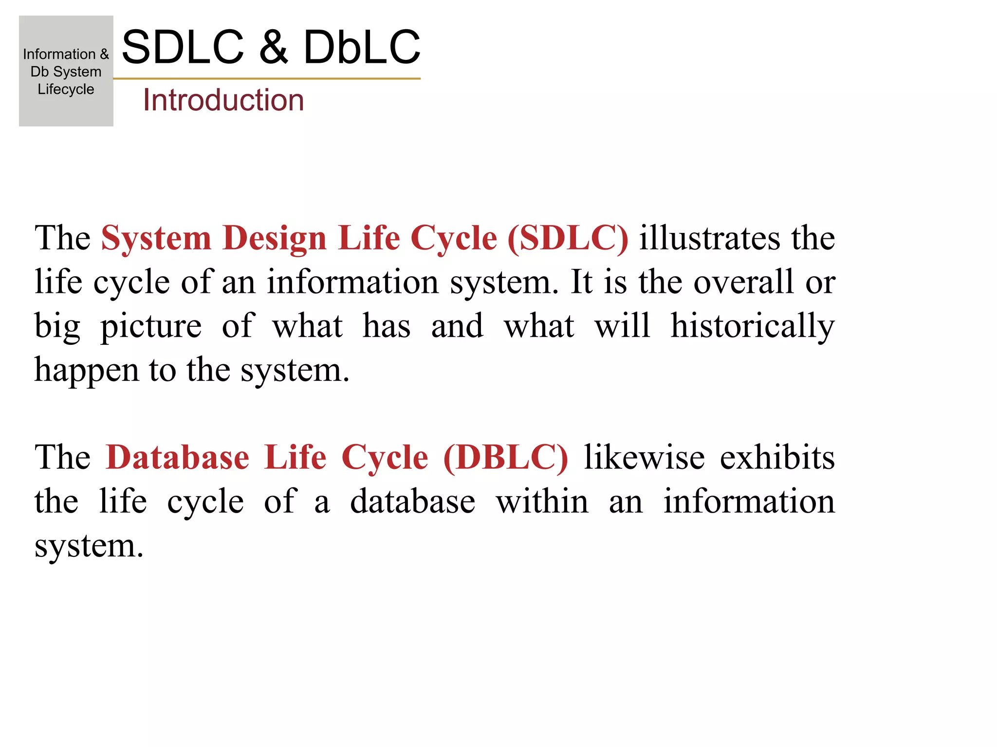 Week 2 Database System Development Lifecycle Oldpptx