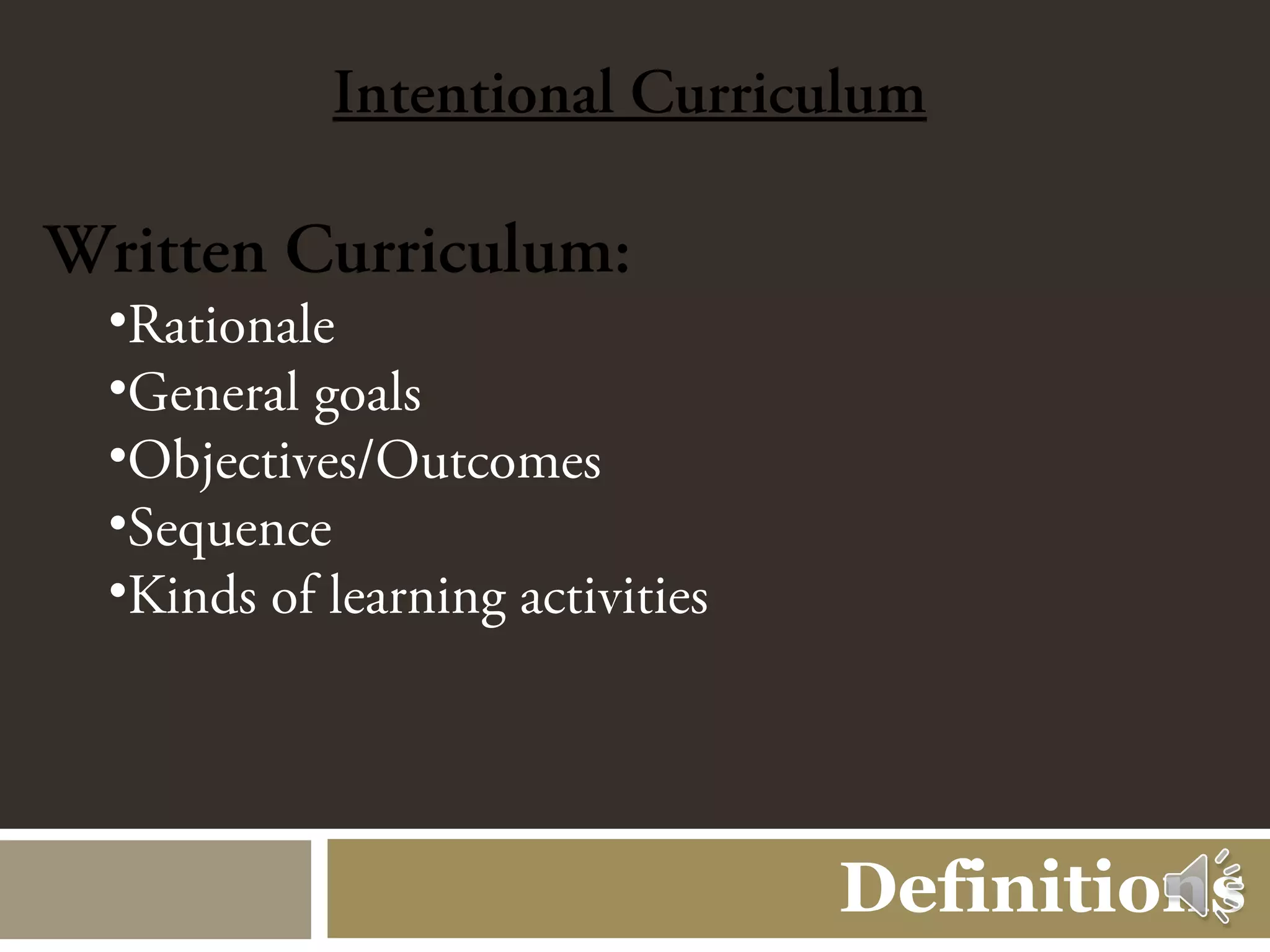 PowerPoint - Definitions of Curriculum and Christian Education | PPT