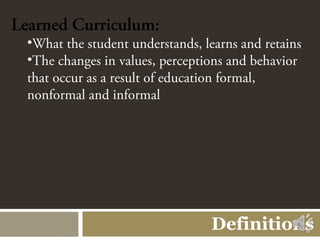 PowerPoint - Definitions of Curriculum and Christian Education | PPT