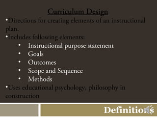 PowerPoint - Definitions of Curriculum and Christian Education | PPT