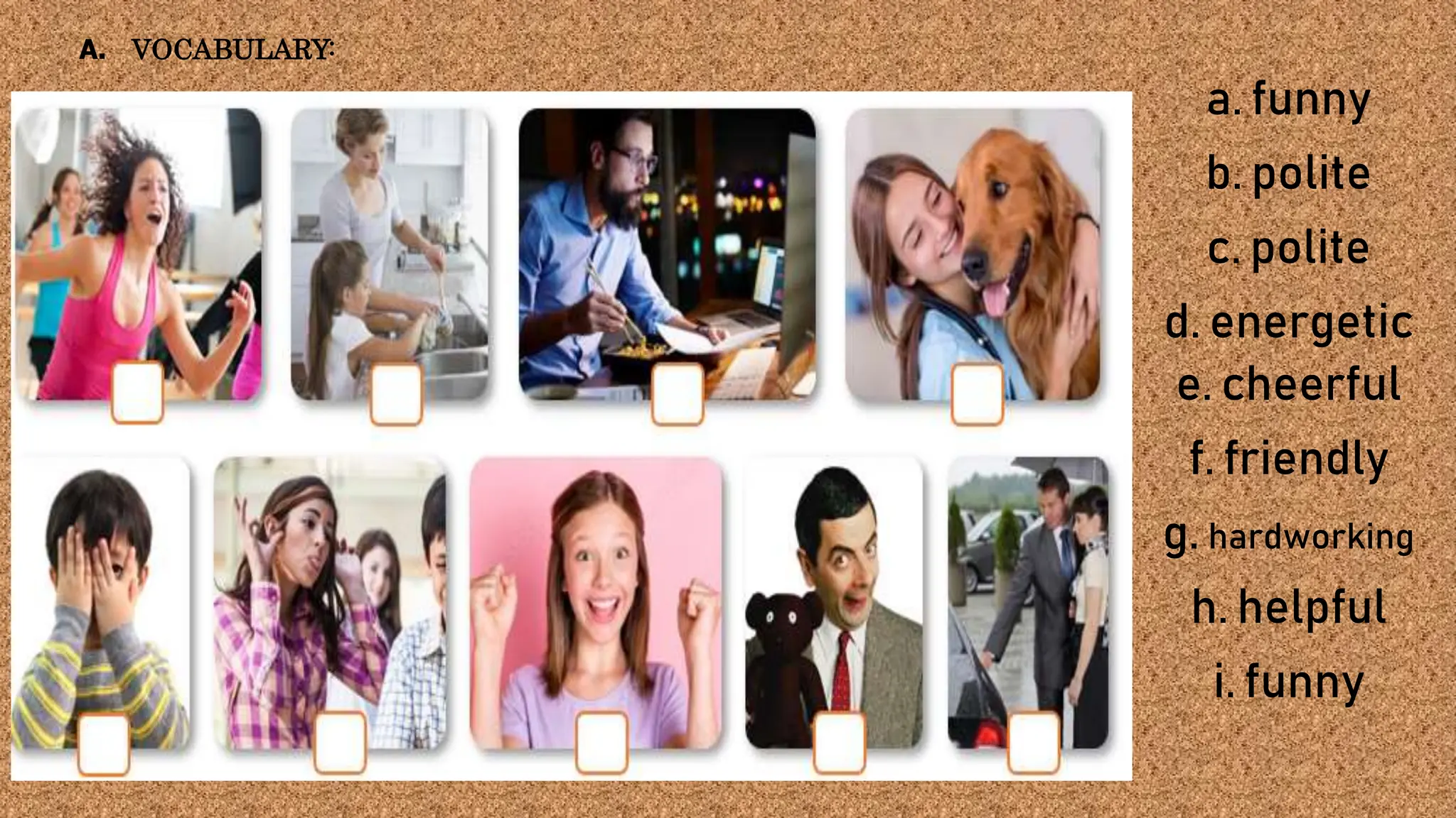 WEEK 2-DESCRIBING PEOPLE - adjetives about people | PPTX