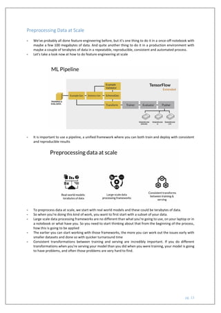 Machine Learning Data Life Cycle in Production (Week 2 feature ...