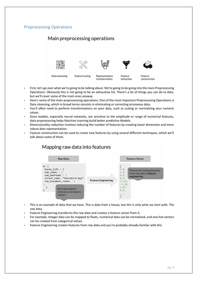 Machine Learning Data Life Cycle in Production (Week 2 feature engineering, transformation and ...