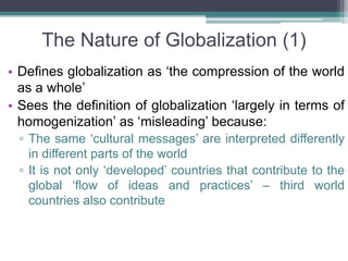 Glocalization: Time-Space and Homogeneity-Heterogeneity | PPTX