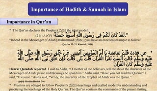 Week 2- Importance and Authenticity of Hadith and Sunnah.pptx
