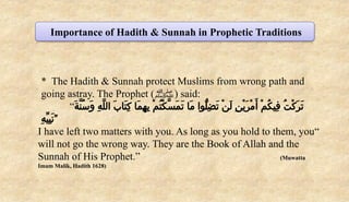 Week 2- Importance and Authenticity of Hadith and Sunnah.pptx