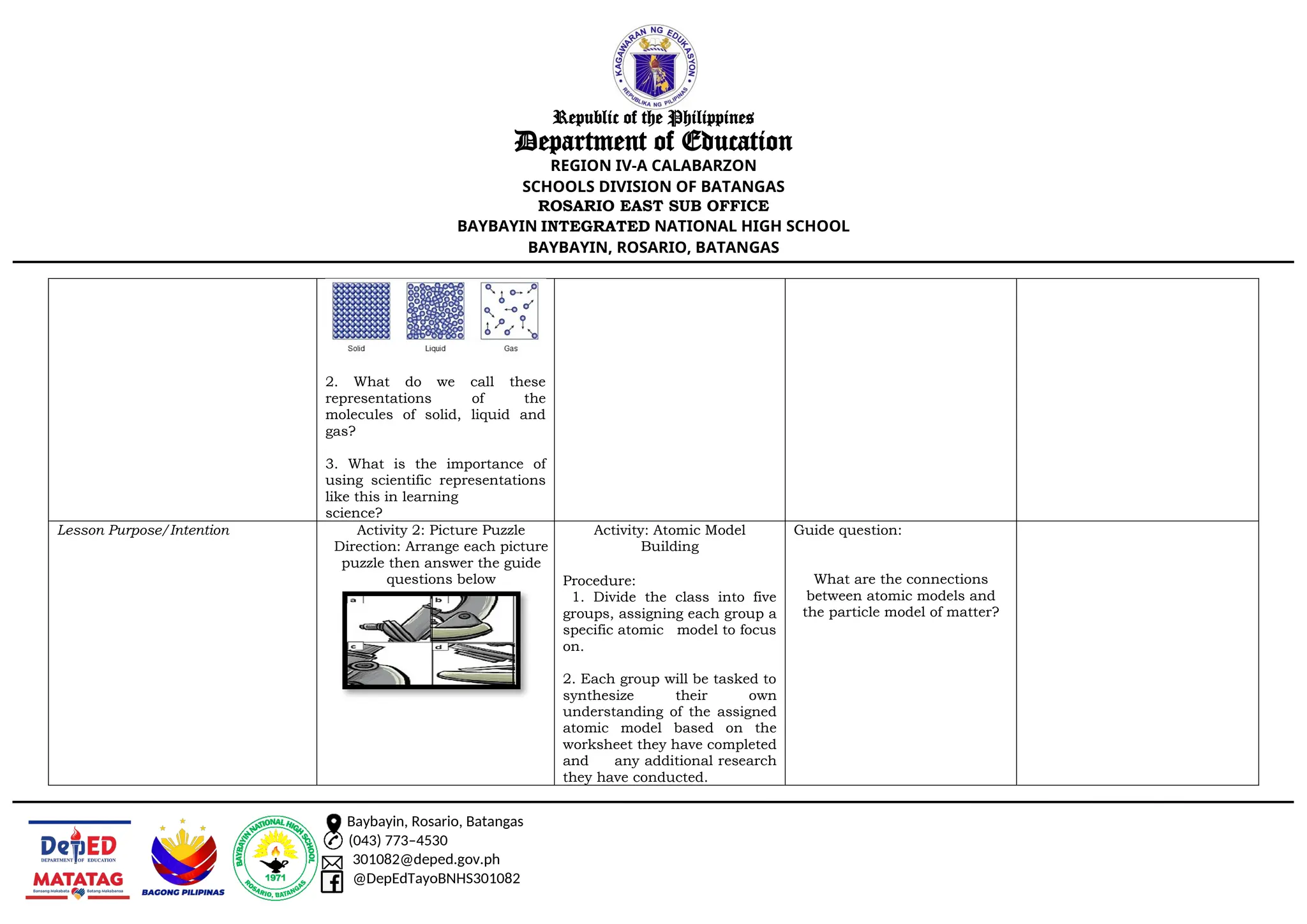 Week two - MATATAG.docx daily lesson plan | DOCX