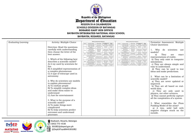 Week two - MATATAG.docx daily lesson plan | DOCX