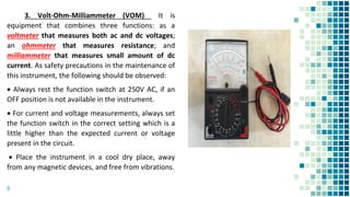 ELECTRONICS-GRADE 7-WEEK 2-MEASURING TOOLS | PPTX