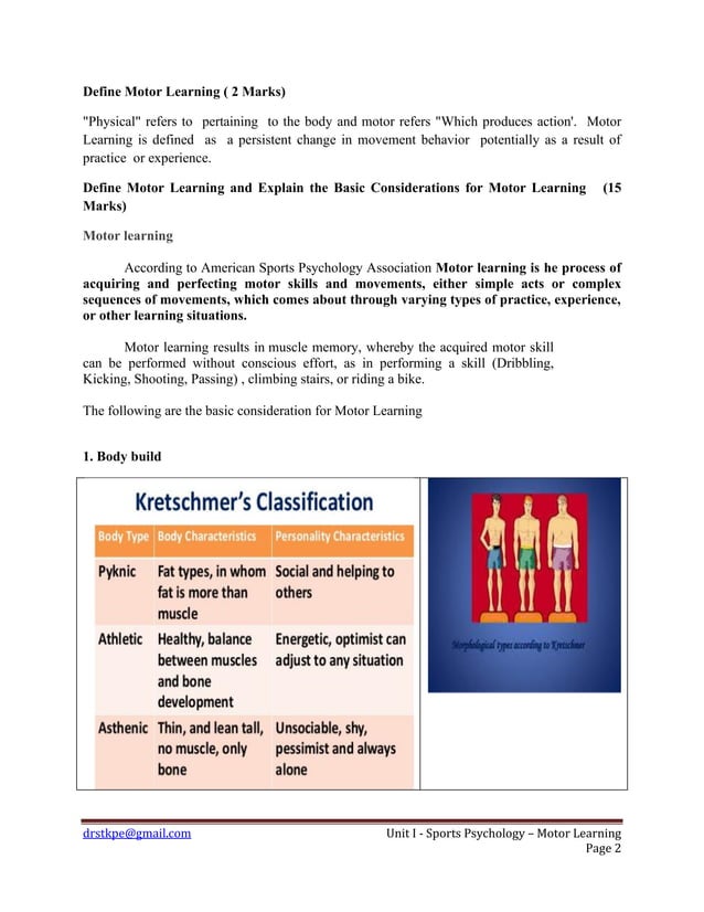 APPLIED MOTOR CONTROL AND LEARNING OF EXERCISE, SPORTS AND DANCE | PDF