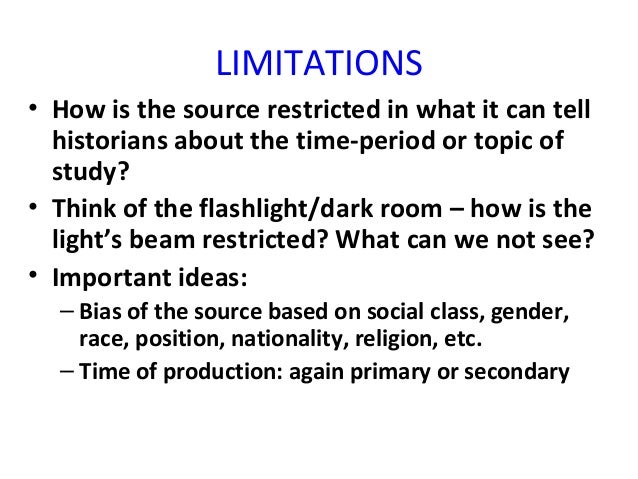 Week 2 - Origin, Purpose, Value and Limitation