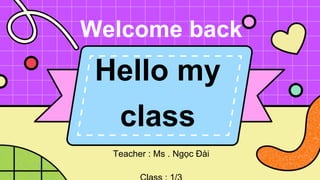 Greeting powerpoint slide for kids( 4-6 years old) | PPTX