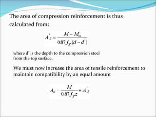rectangular and section analysis in bending and shear | PPT