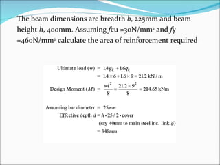 rectangular and section analysis in bending and shear | PPT