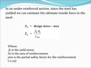 rectangular and section analysis in bending and shear | PPT
