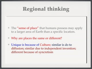 Regions and Culture | PPT