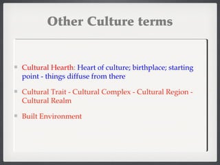 Regions and Culture | PPT