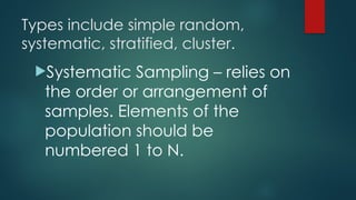 sample and sampling procedure capstone 1 | PPTX