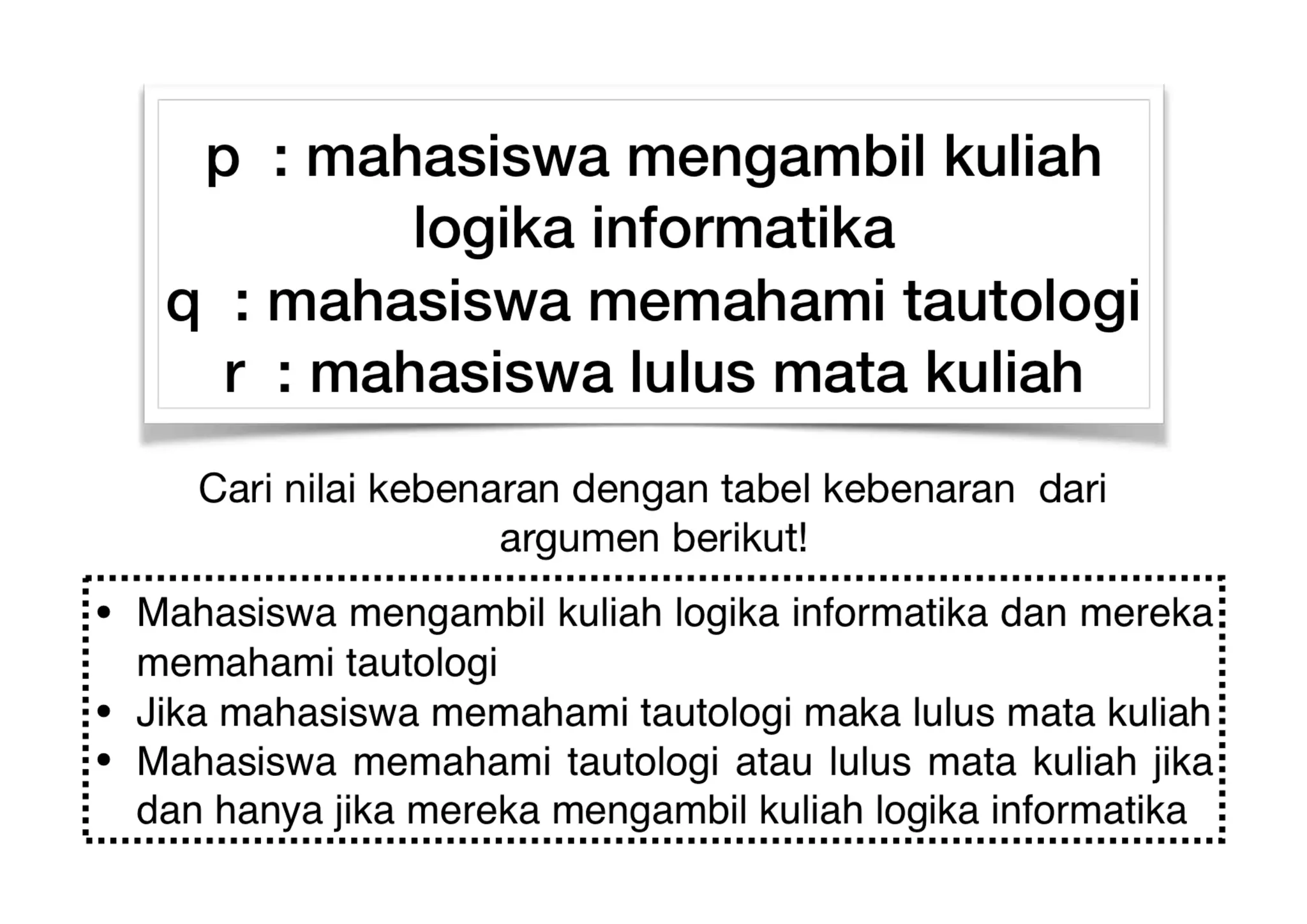 Week 2 - Tabel Kebenaran | PDF