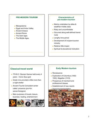 Week 2. tourism through the ages 08.09 ver2 | PDF