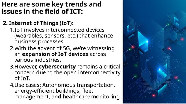 Grade 7 ICT Trends and Issues in ICT - MATATAG.pptx | Internet | Computing