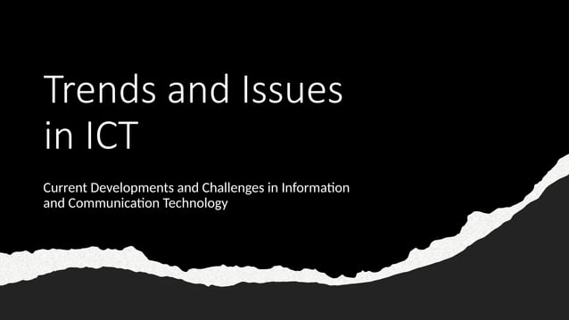 Grade 7 ICT Trends and Issues in ICT - MATATAG.pptx | Internet | Computing