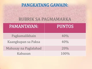 WEEK 2-TULA matatag curriculum Fil 7 pptx | PPTX