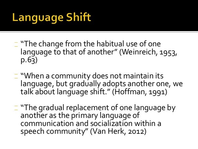 Week 2 unit 3 & 4 - language maintenance and shift - linguistic vari…