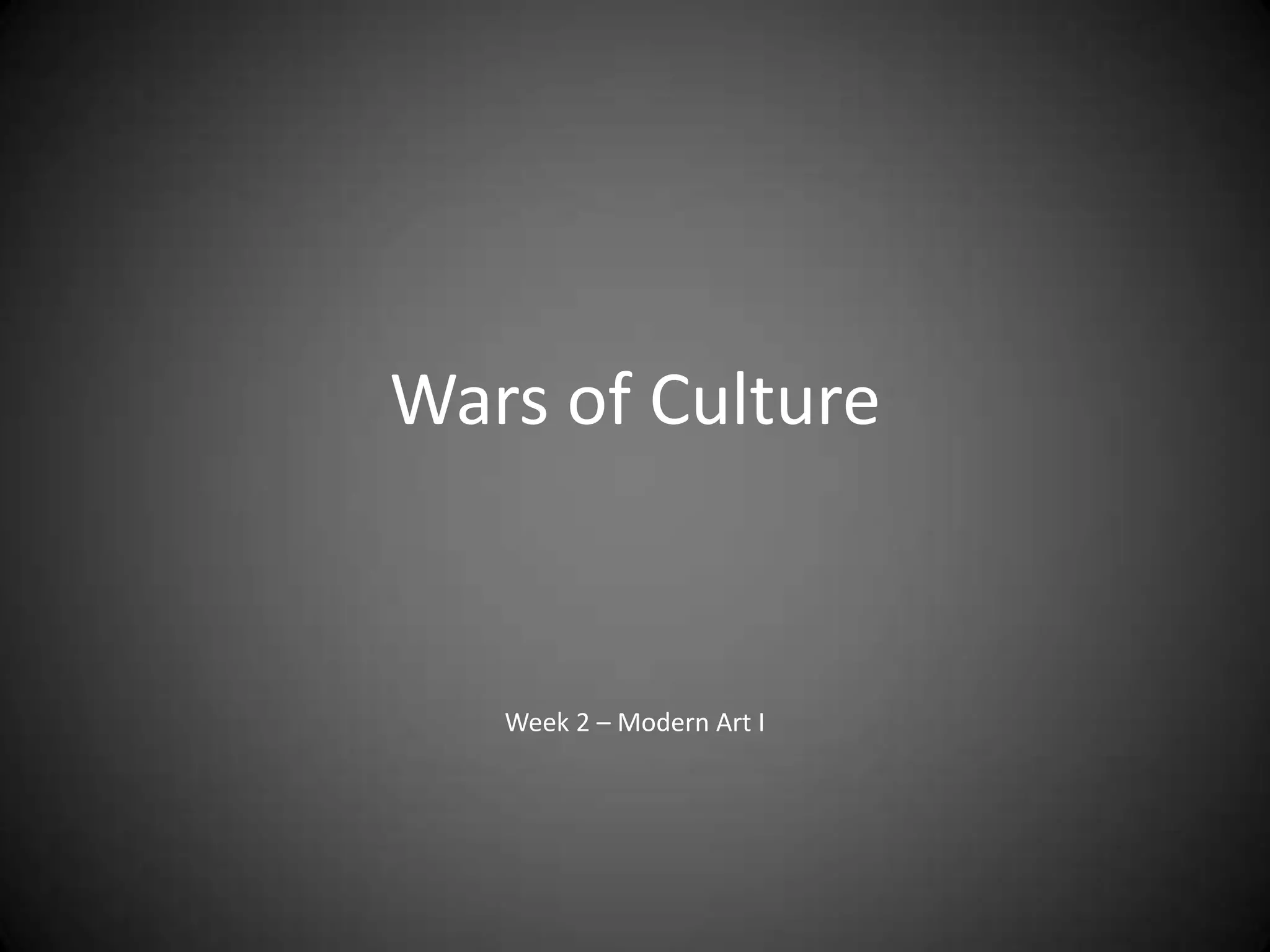 19th Century Art - Part 1 (Cultural Wars) | PPT