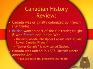 Week 20 day 4- quebec independence movement | PPT