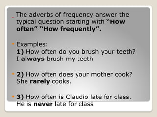 WEEK 20 ADVERBS OF FREQUENCY WITH EXERCISES .pptx