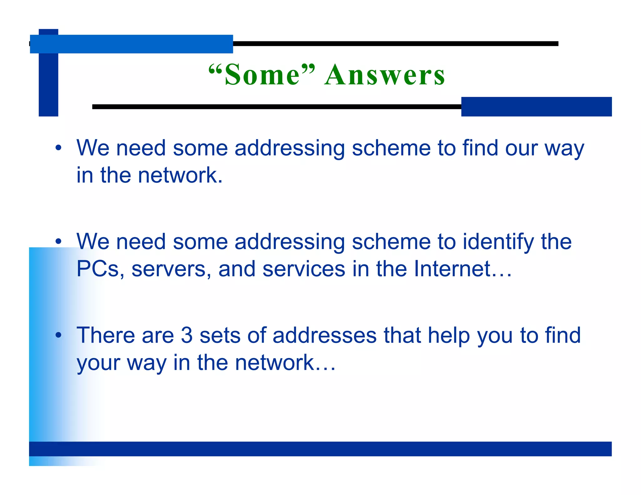 Introduction to Network Devices & Addressing Schemes | PPTX
