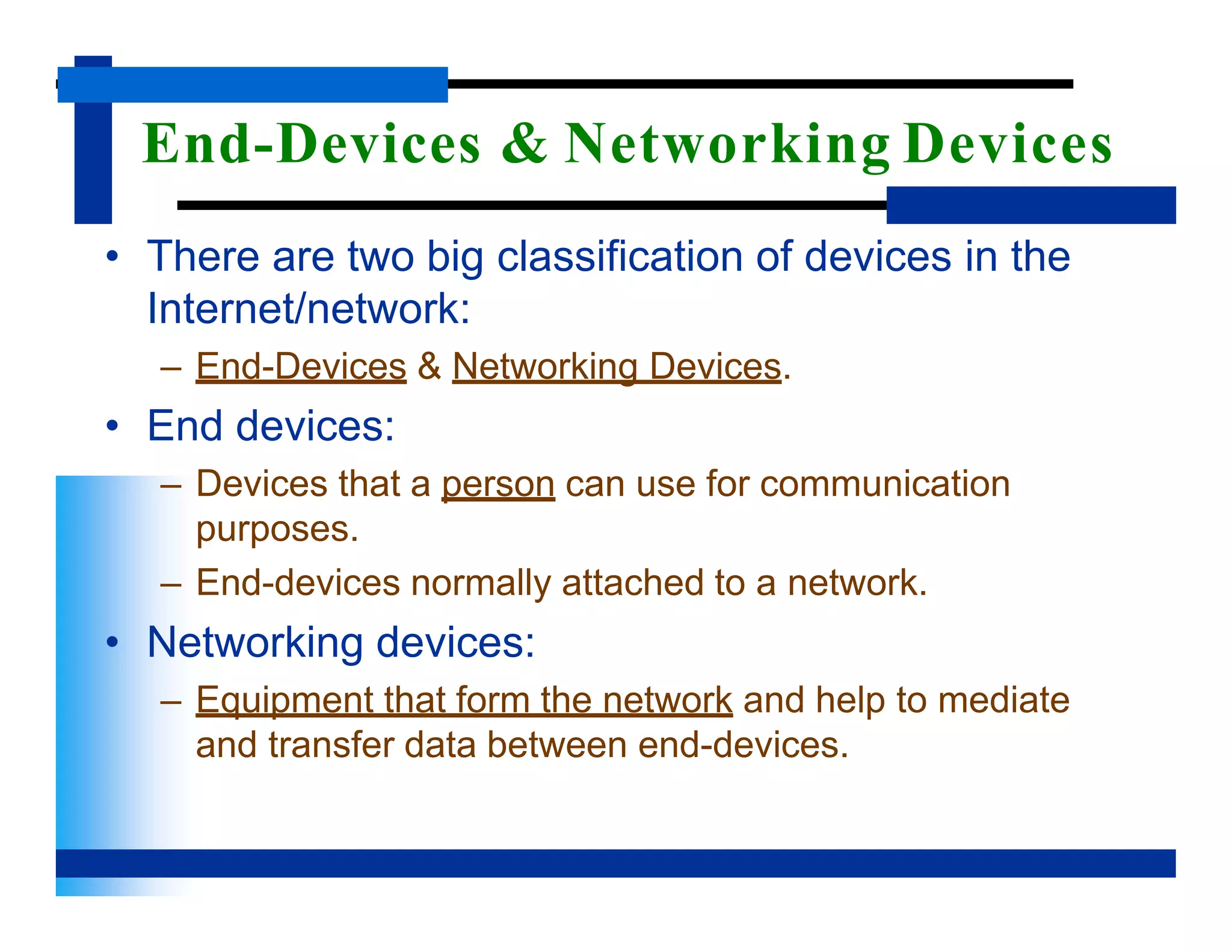 Introduction to Network Devices & Addressing Schemes | PPTX