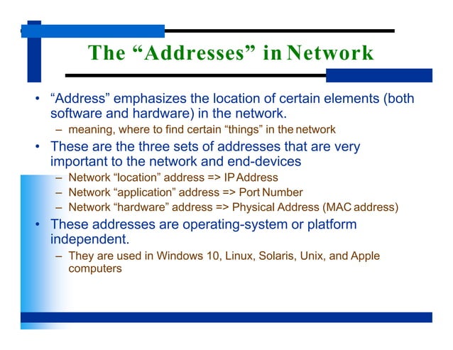 Introduction to Network Devices & Addressing Schemes | PPTX | Computer Networking | Computing