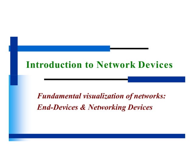 Introduction to Network Devices & Addressing Schemes | PPTX | Computer ...