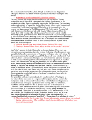 How Does America get involved in the Korean War, and what was the ...