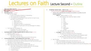 Week 25 - Lectures on Faith - Lecture Second - Creation.pptx