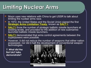 Nixon's Presidency; Testing the Superpower | PPT