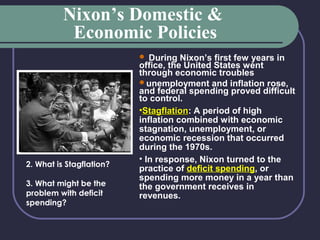 Nixon's Presidency; Testing the Superpower | PPT